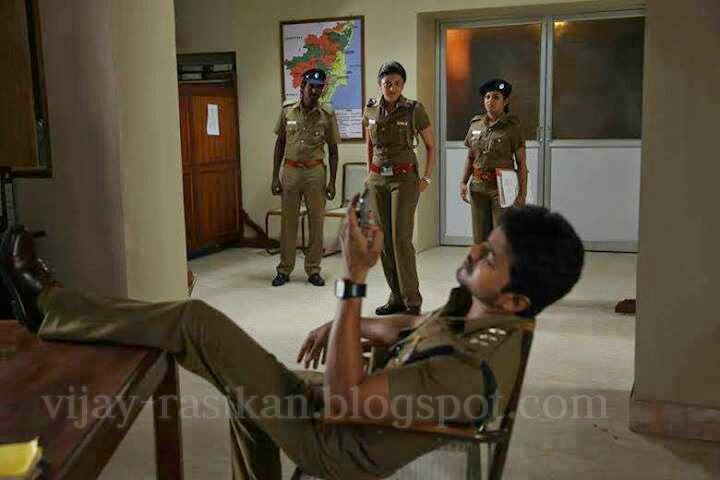 Vijay , Kajal agarwal police getup still
