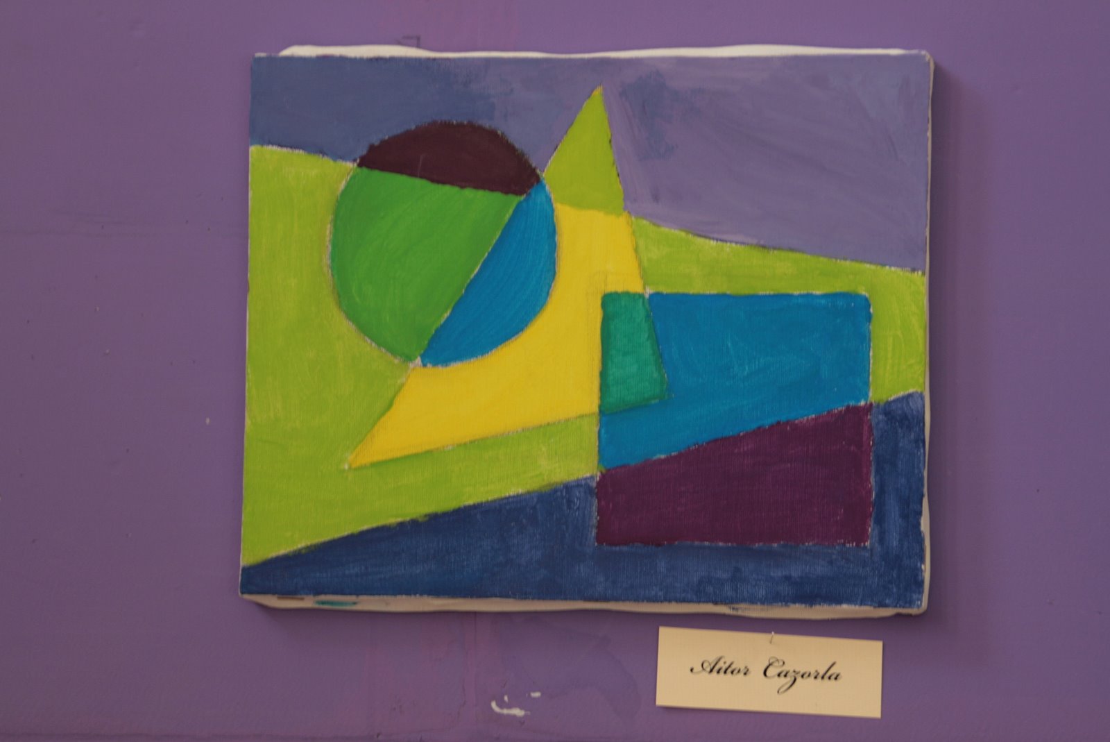 ARTENAULA: COMPOSICIONES GEOMÉTRICAS SOBRE LIENZO(1º ESO)