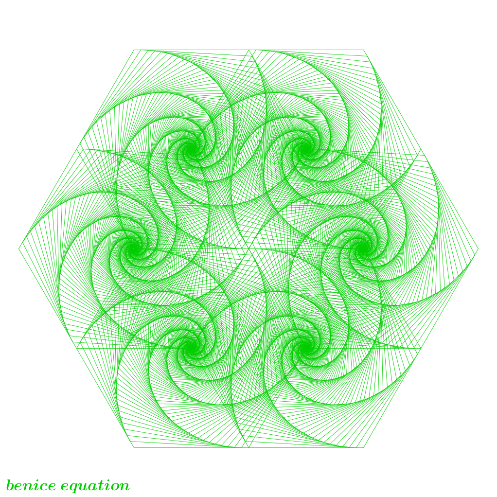 Fun math art (pictures) - benice equation: Tiling by Nested Polygons (2)