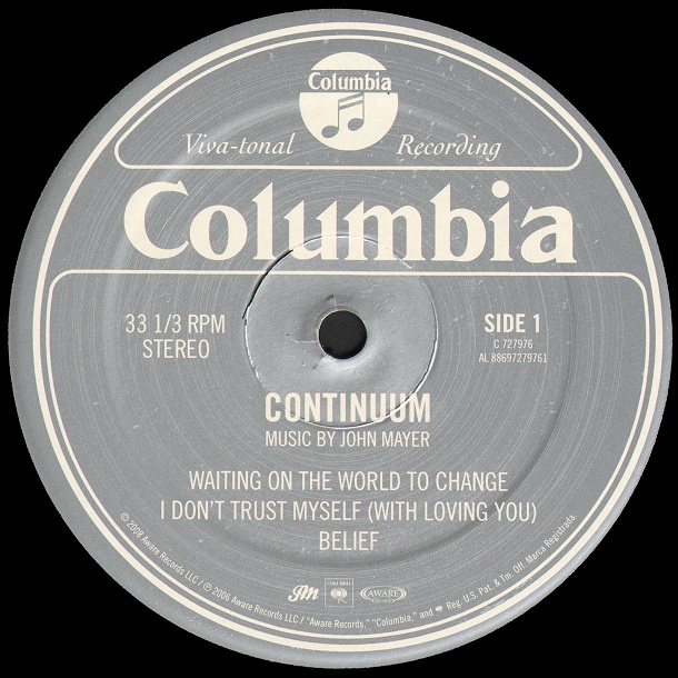 Vinyl para Digital: John Mayer - 2006 - Continuum [VINYL DUPLO] {16-44 ...