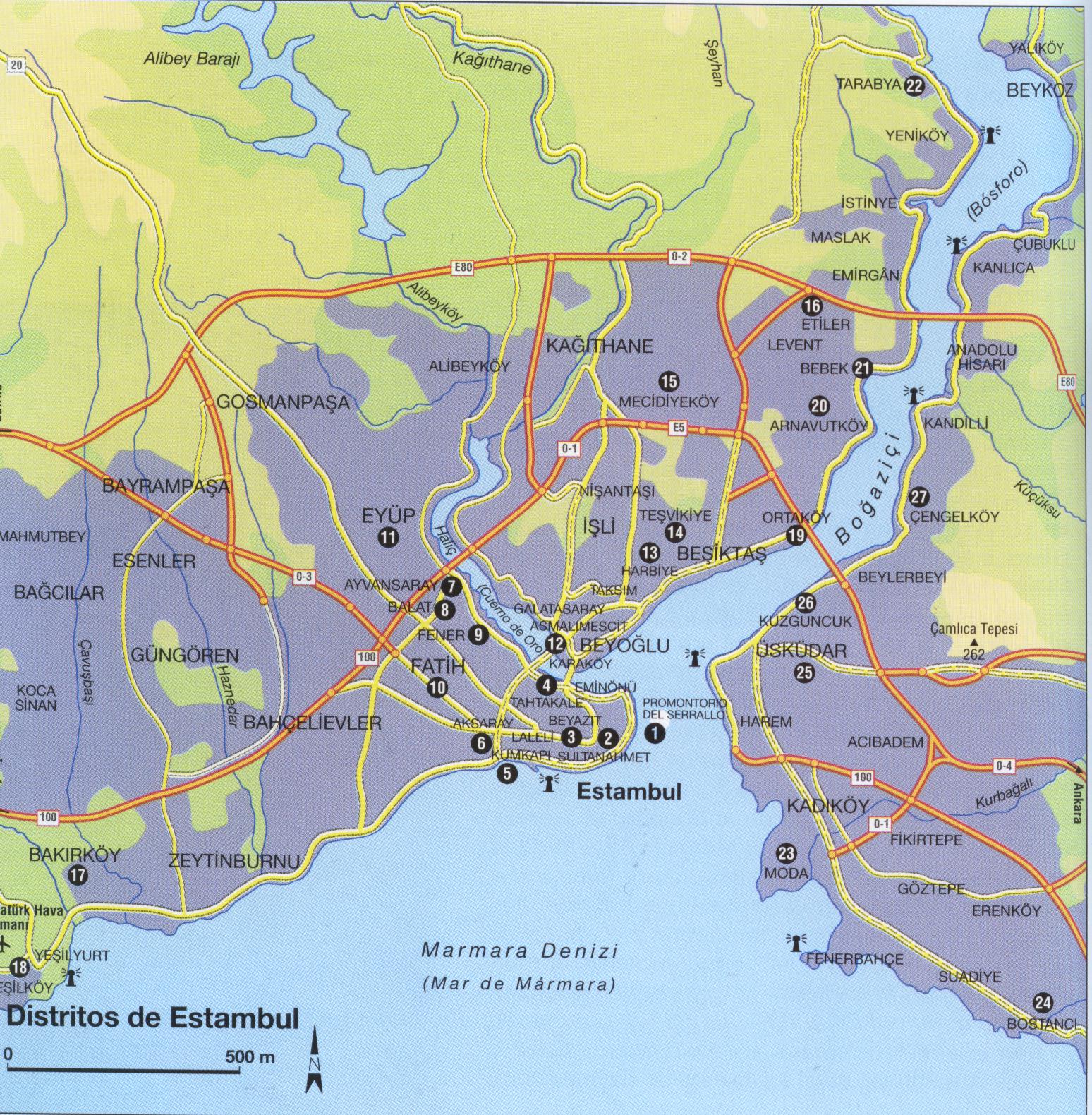 UN VIAJE A ESTAMBUL.: MAPAS Y PLANOS INTERACTIVOS DE ESTAMBUL.