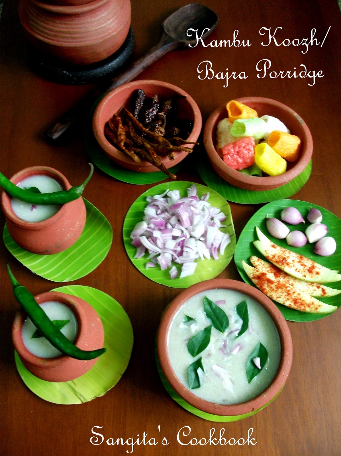 Sangita's Cookbook: Kambu Koozh / Pearl Millet / Bajra Porridge