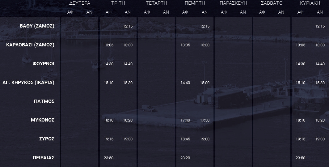 New Port Karlovassi: Δρομολογια για τον Νομο Σαμου απο 31 Μαρτιου 2017 ...