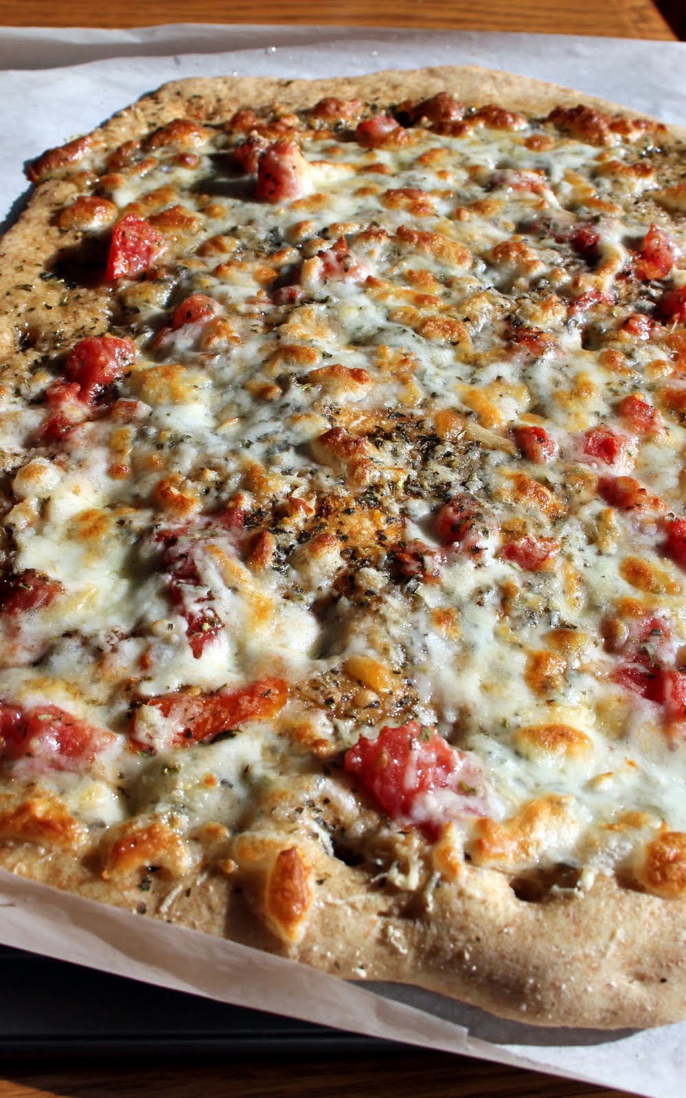 Grain Crazy: Whole Grain Thin Crust Pizza
