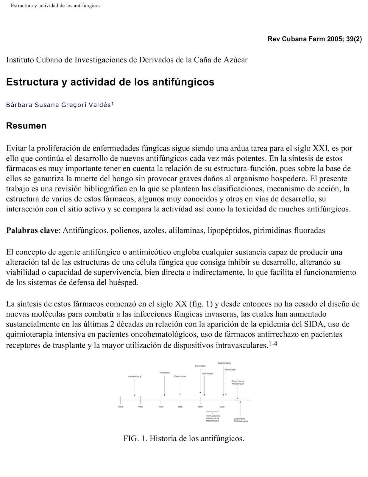 Recursos Bibliográficos y Novedades Médicas: ANTIFUNGICOS