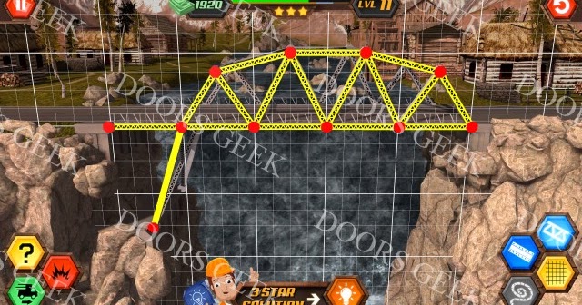 Bridge Construction Simulator [Easy] Level 11 ~ Doors Geek