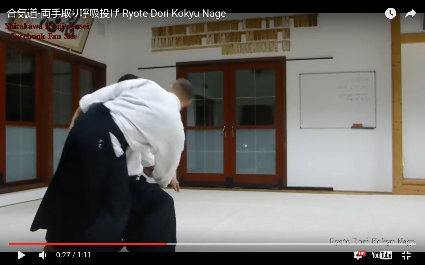 Isshin - Concentration the Art: Ryote Dori Kokyu Nage