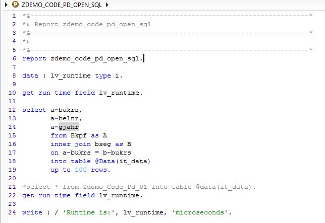 Sap Abap Central Abap New Open Sql And Cds Runtime