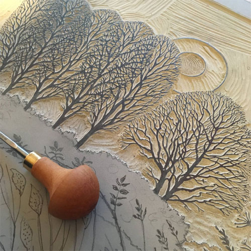 My Owl Barn: Vanessa Lubach Carves Intricate Linocuts Inspired By ...