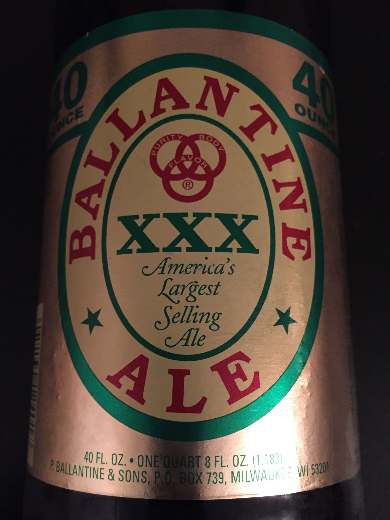 Six Days Of Xmas: Forty Friday Ballantine Ale