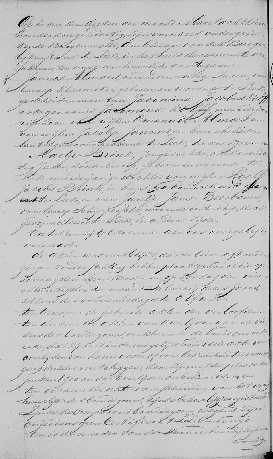 Interessante archiefvondsten: Waar is Roelof Jacobs Brink overleden? (1)