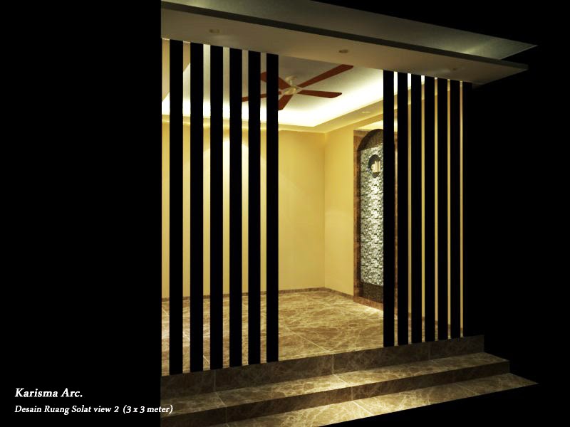 Karisma - Arch: DESAIN RUANG SOLAT 3 x 3 meter