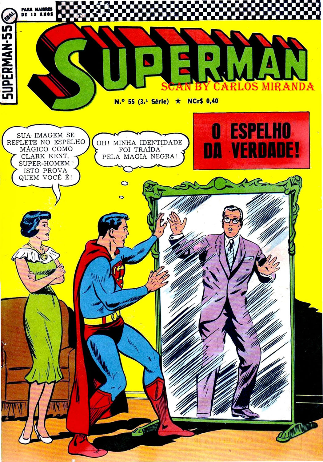 ROCK & QUADRINHOS SCANS: SUPERMAN 55-3ª SÉRIE(EBAL)-NOVEMBRO DE 1968