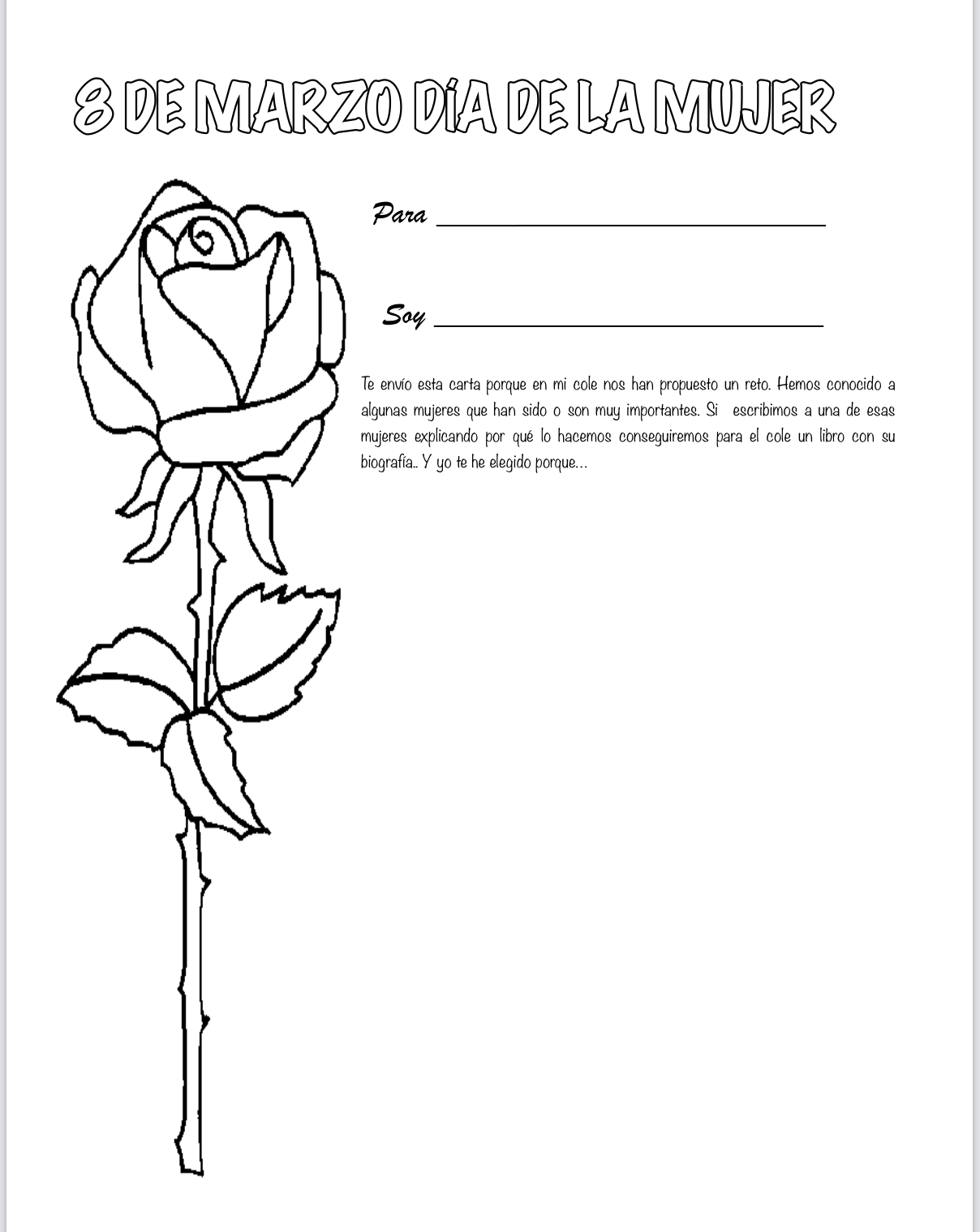 BIBLIOTECA ANGÉLICA GUTIÉRREZ: DÍA DE LA MUJER 2019