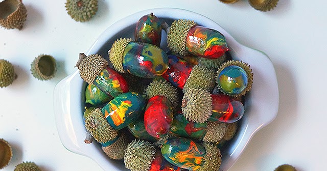 Colorful acorns - Journey into Creativity