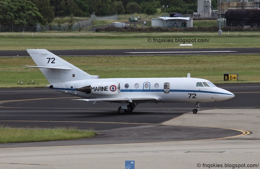 Far North Queensland Skies: French Navy Falcon 20 Gardian 72