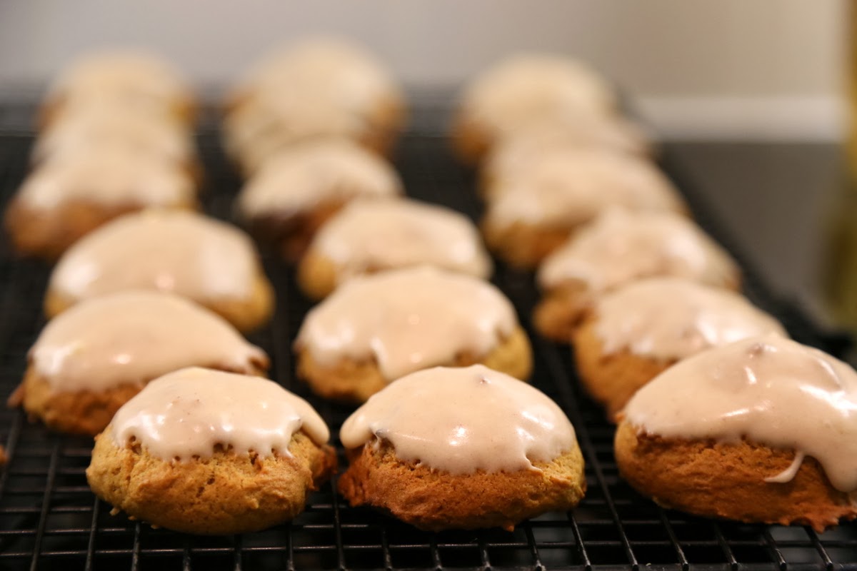 113 grams of butter: Iced Pumpkin Spice Cookies