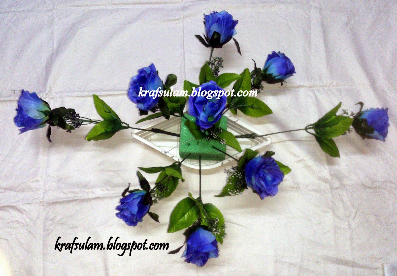 Kraftangan, Sulaman, Bantal: Tutorial Gubahan Bunga