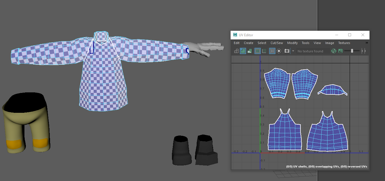 3D Character Uv Unmapping