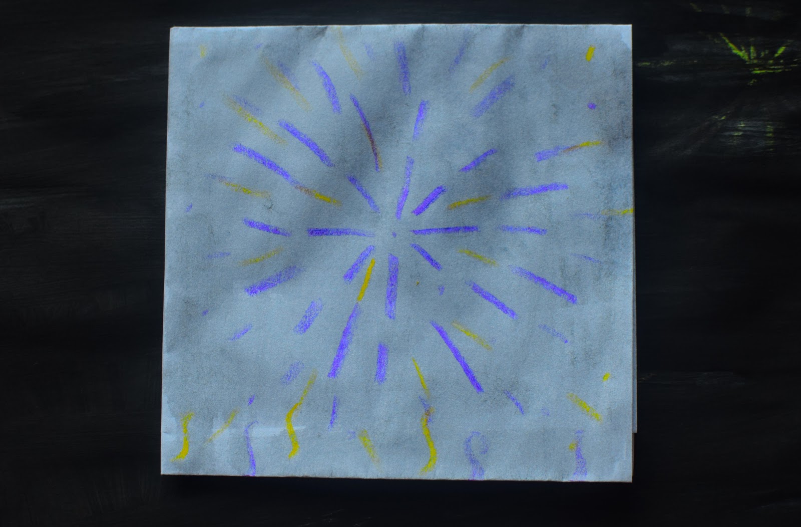 Bonfire Night Craft: Paint a Crayon Resist Firework Picture - Diary of ...
