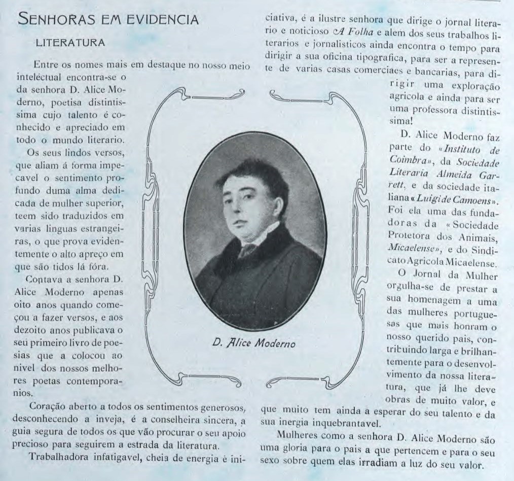 FABULÁSTICAS,: ALICE MODERNO