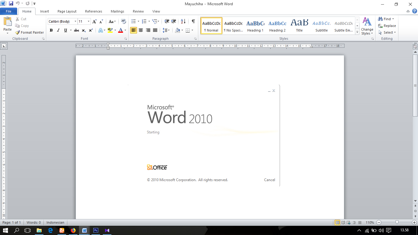 Materi Ms. Word ~ Mayuchiha740