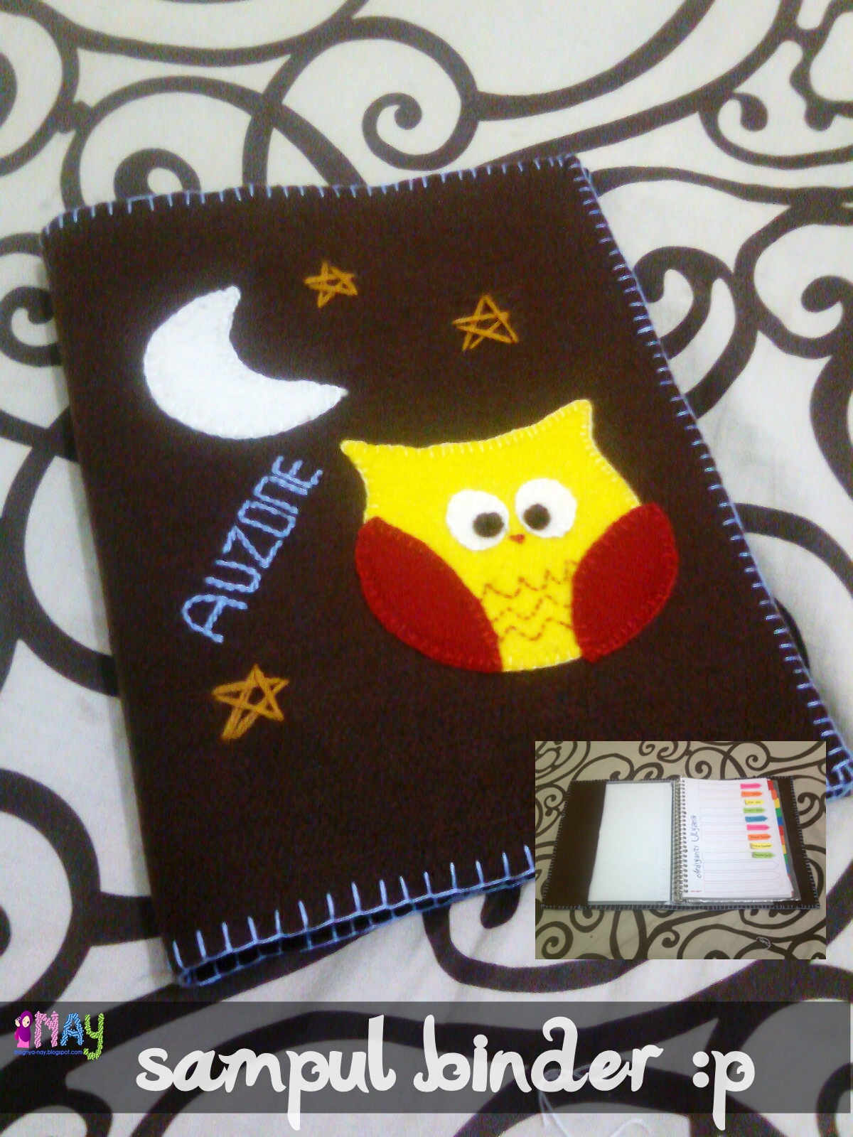 Look to the Sky: Sampul Binder Flanel Handmade