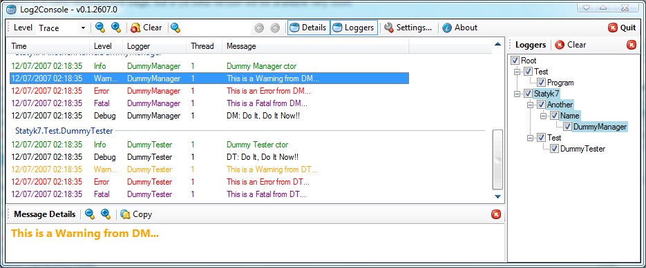 Jian-Ching 學習筆記: Log2Console 使用 log4net 的設定