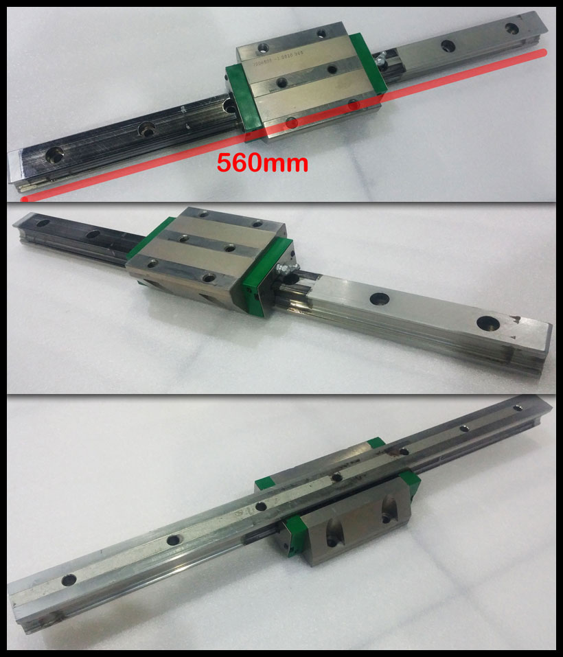 2nd MACHINE: Linear motion guide, KWVE35B-L, 560mm rail length, INA