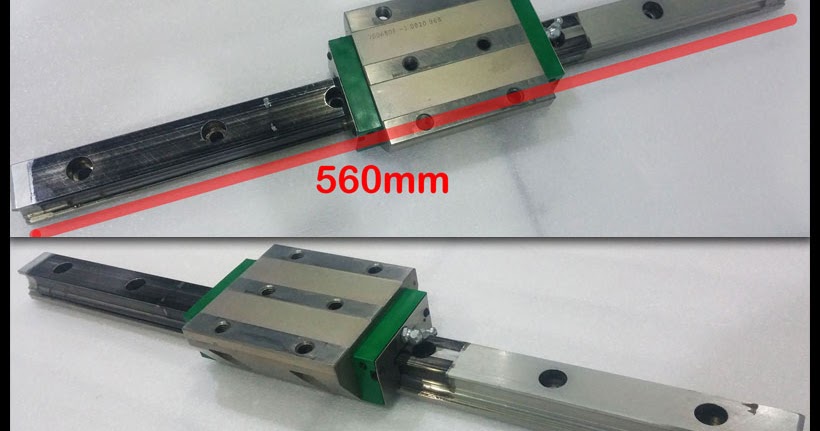 2nd MACHINE: Linear motion guide, KWVE35B-L, 560mm rail length, INA