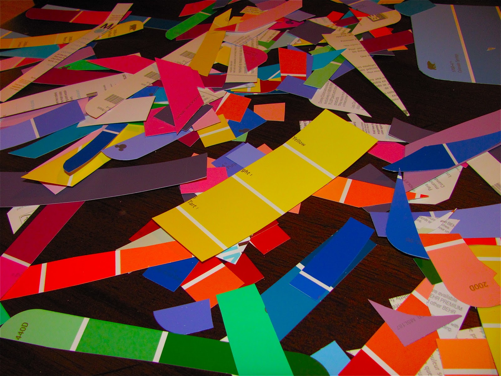 The Chocolate Muffin Tree: Paint Chip Art Collage