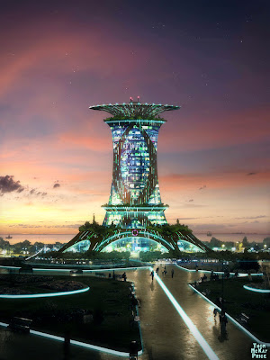 THOM McKAY PRICE: Floating City concept art