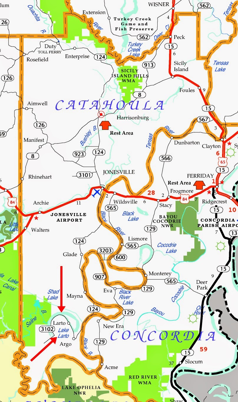 Larto Lake Louisiana Map at Evelyn Fry blog