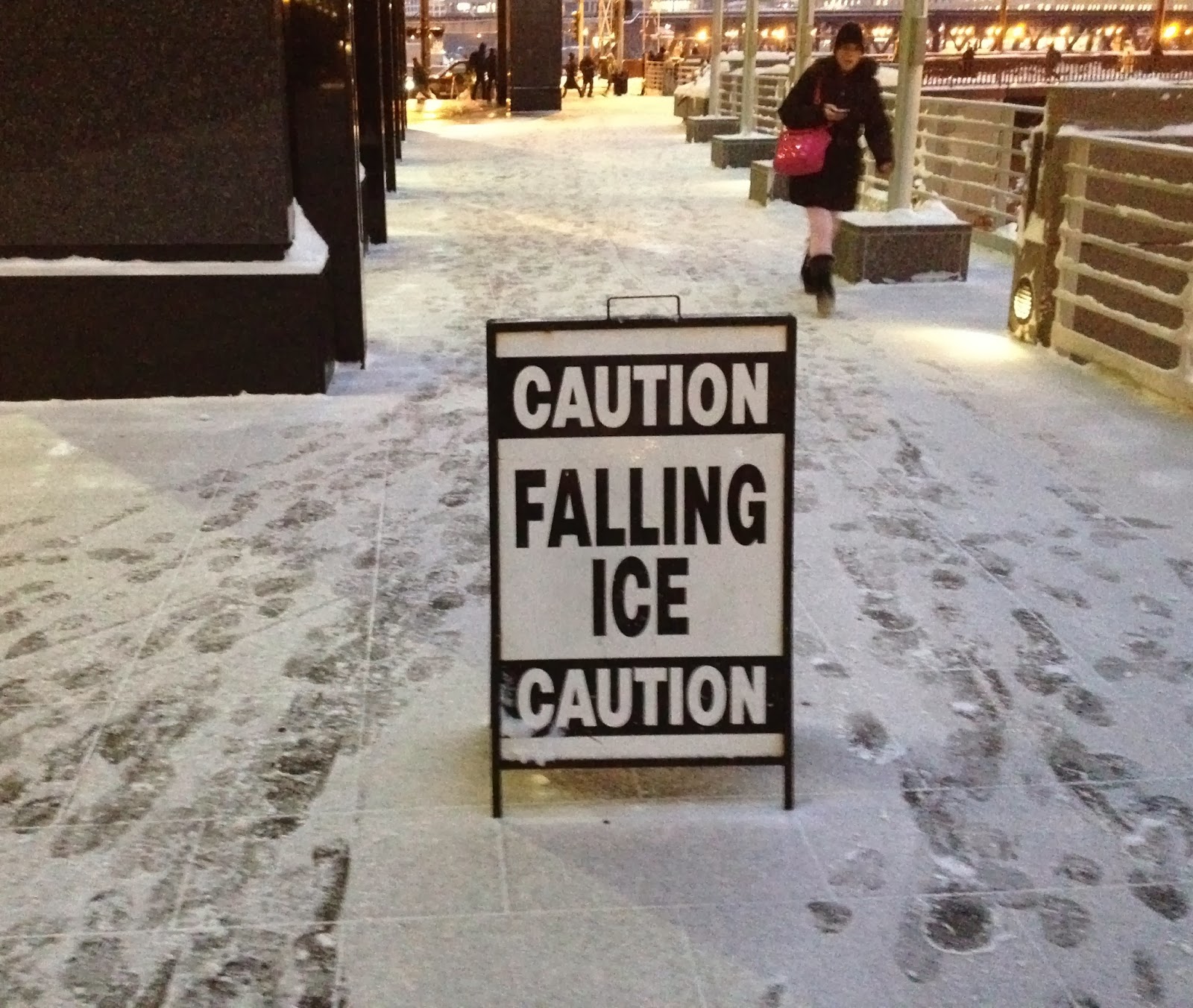 Every goddamn day: 09/15/23: The tragedy behind those "Falling Ice" signs