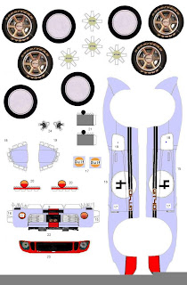 SP. Papel Modelismo: PaperCraft - Ford GT40 1964