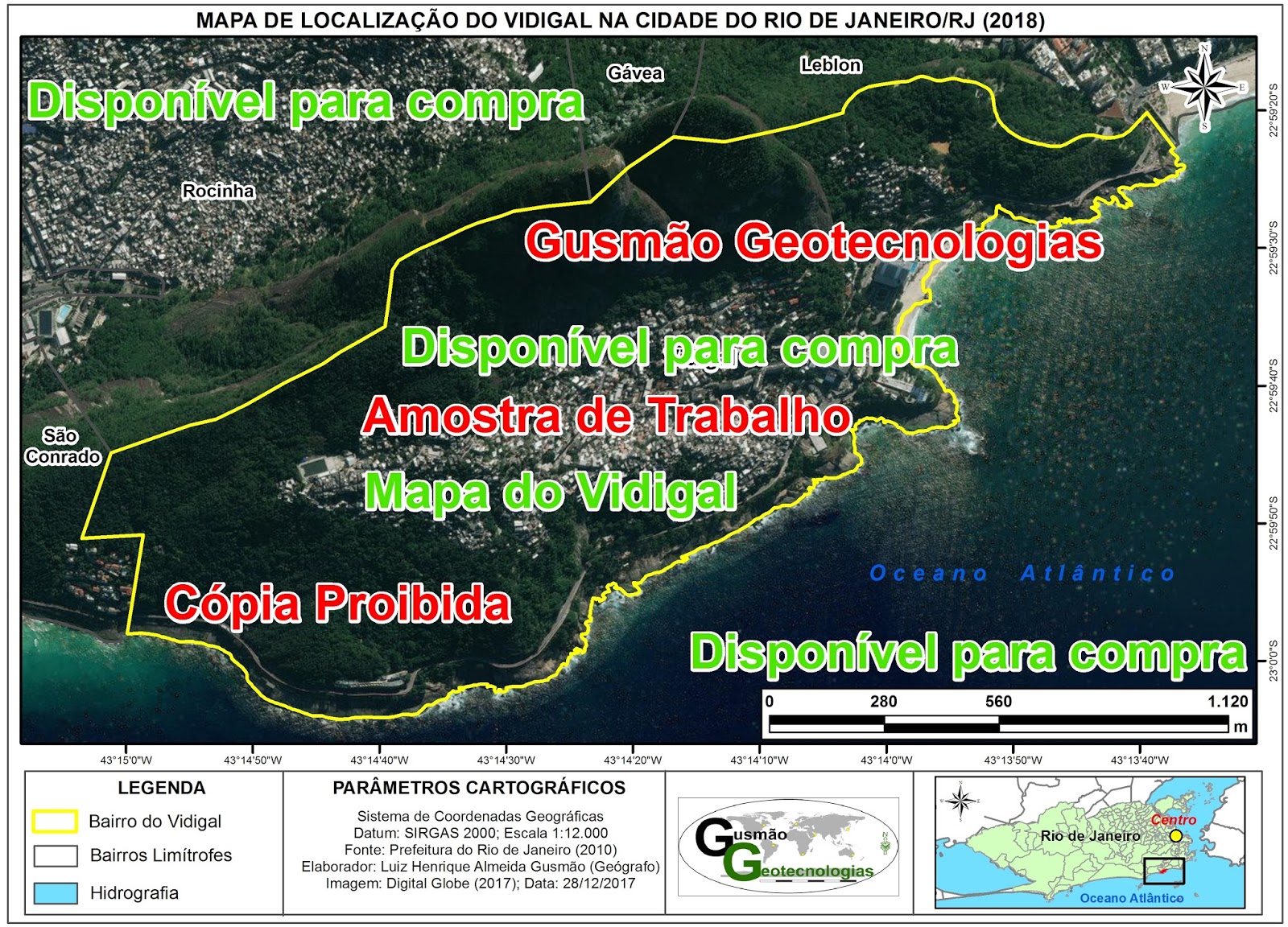 Geografia e Cartografia Digital: Mapas Sensacionais do Vidigal e da ...