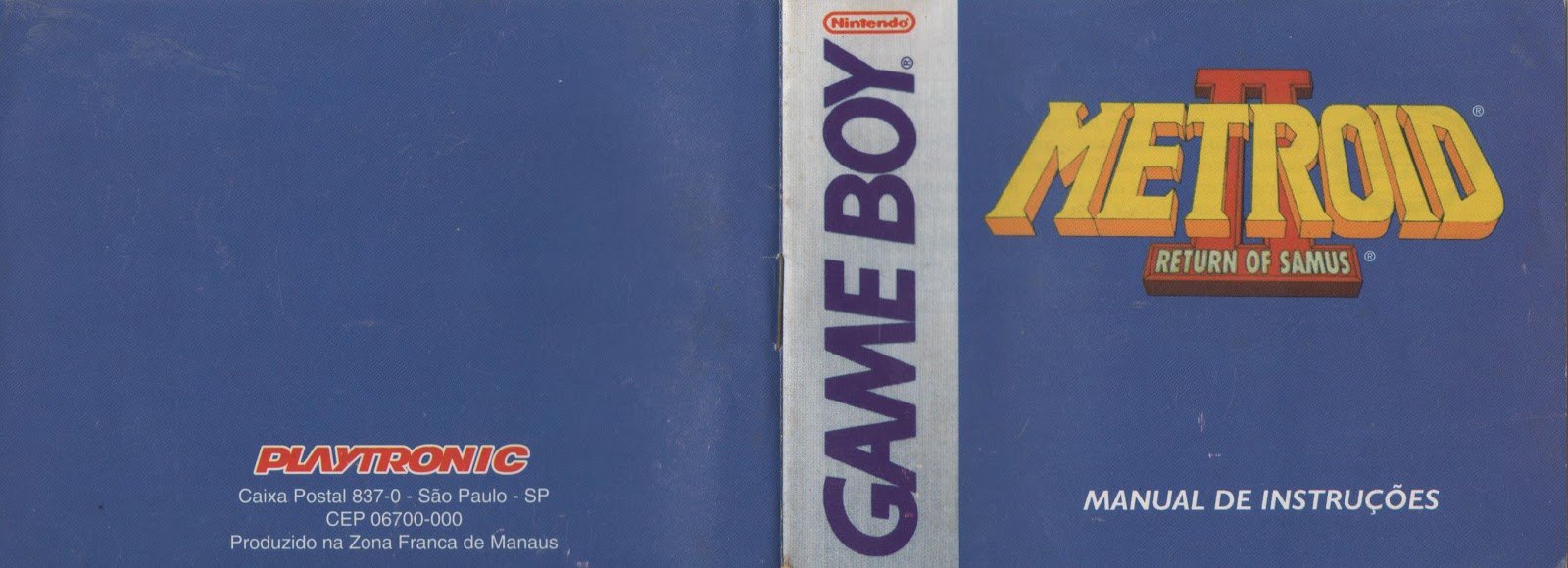 Metroid II: Return of Samus (Game Boy, BR) Manual Scans