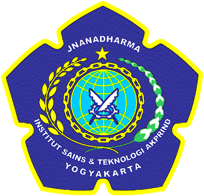 "kekuatan berawal dari hati": Logo AKPRIND Yogyakarta