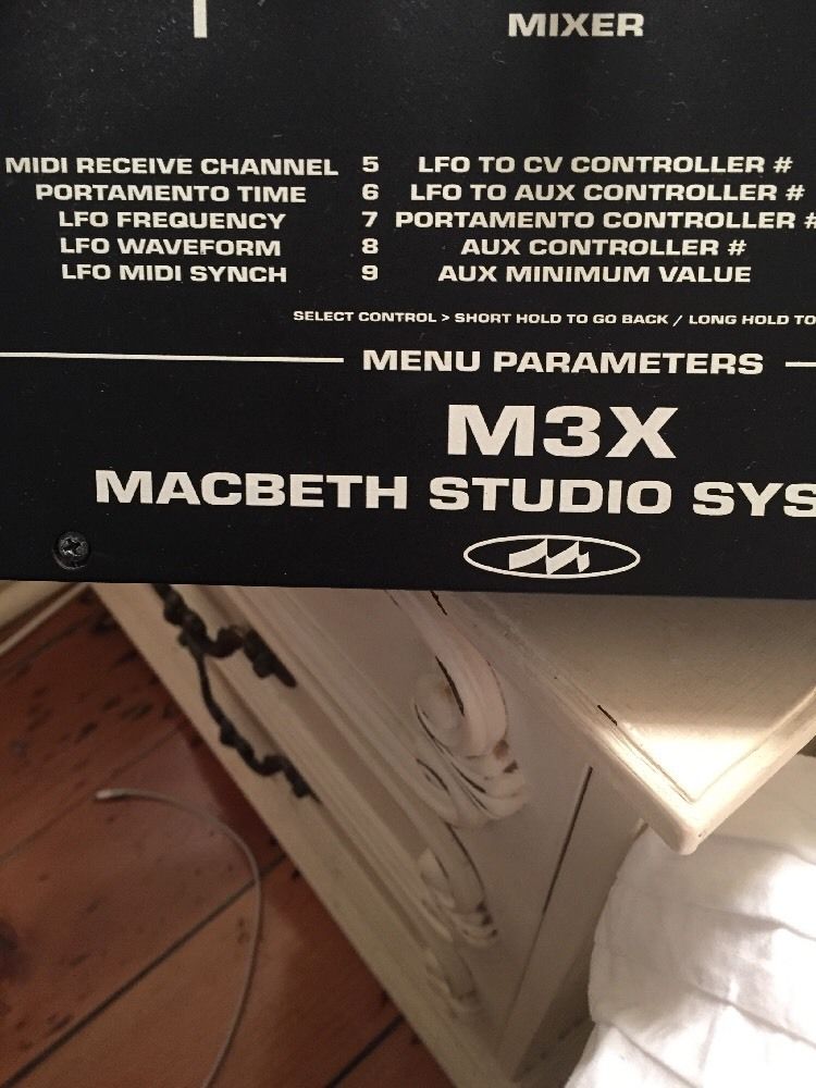MATRIXSYNTH: Macbeth Studio Systems M3X Synthesizer SN 1055