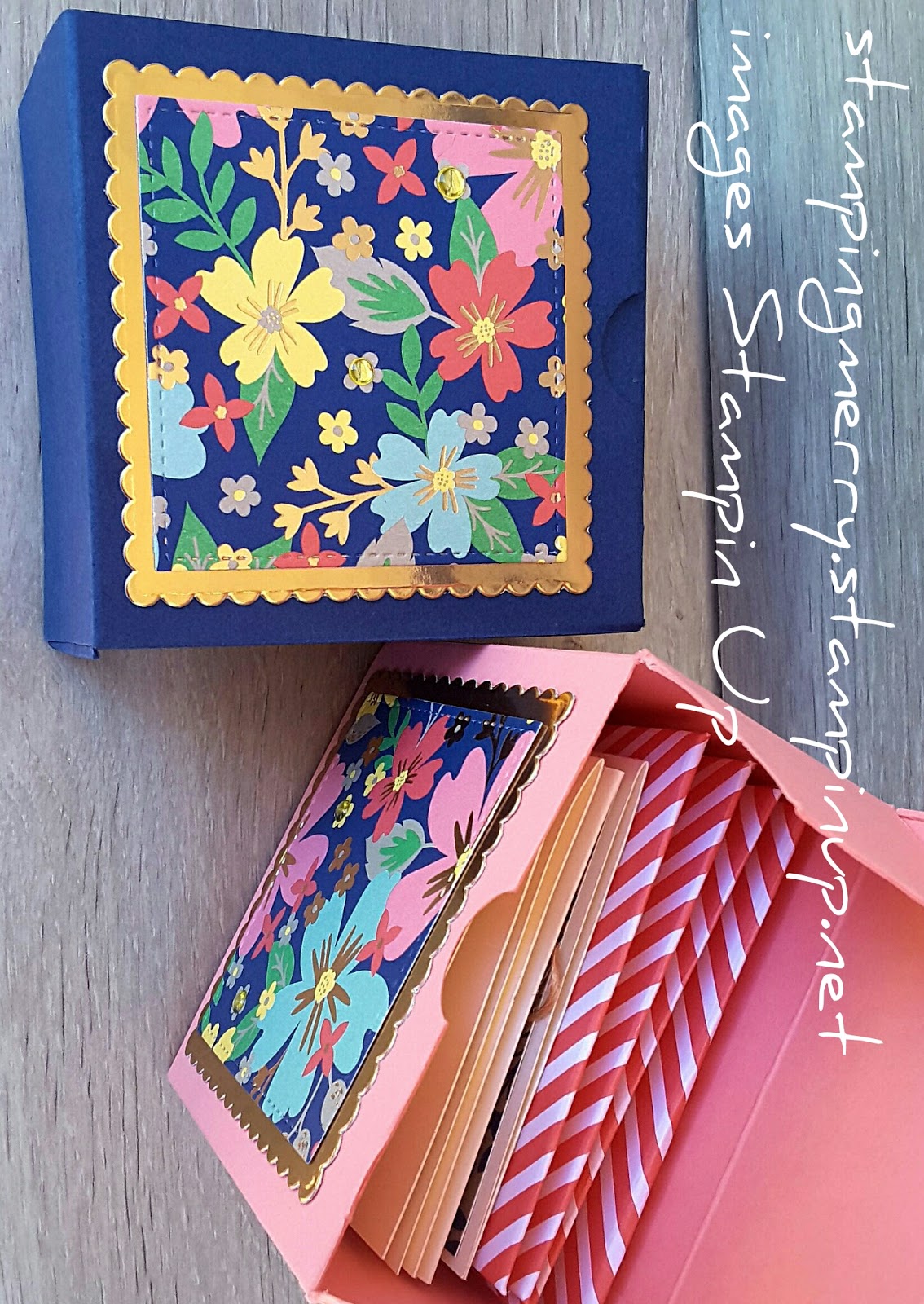 StampingMerry: Note Card Gift Box featuring Affectionately Yours ...