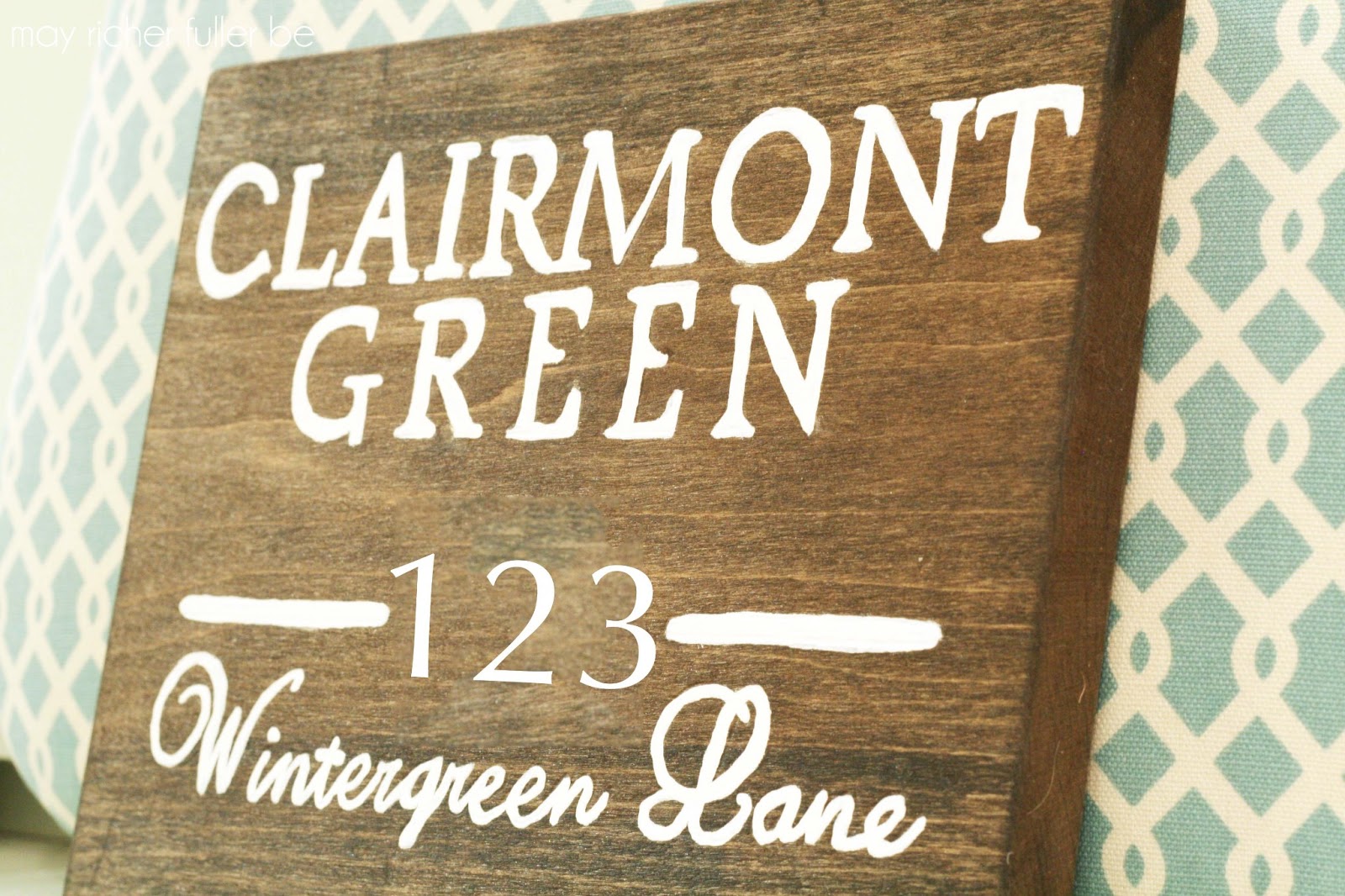 Hand-Painted House Sign