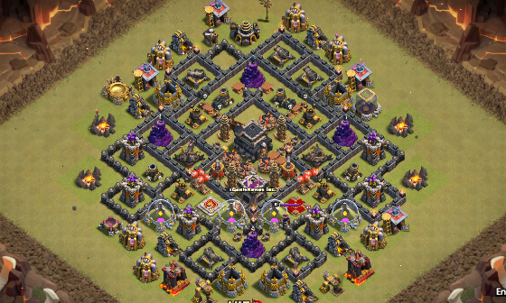 Kumpulan Base War TH 9 Terkuat Desain terbaru - Clasher Indo