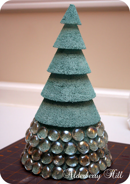 DIY GLASS CHRISTMAS TREES!