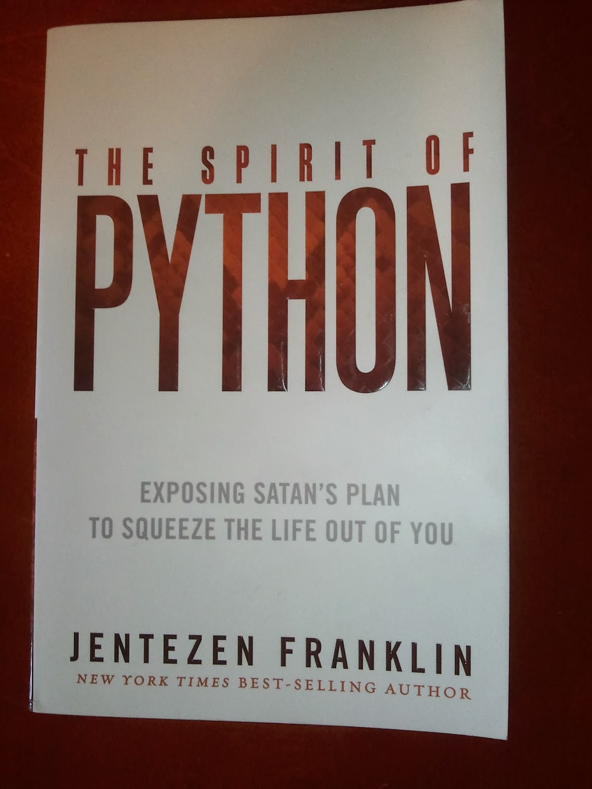 Book Review: The Spirit of Python by Jentezen Franklin
