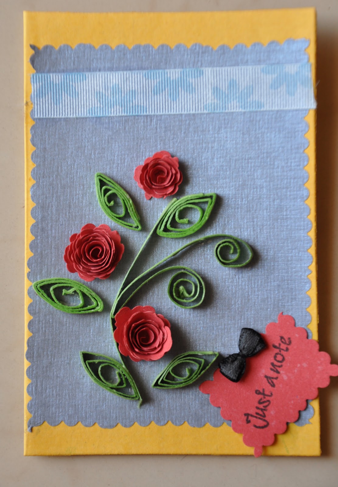 Paper quilled cards.