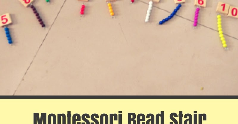 Montessori Bead Stairs - Math Exercise For Preschoolers | The K Junction