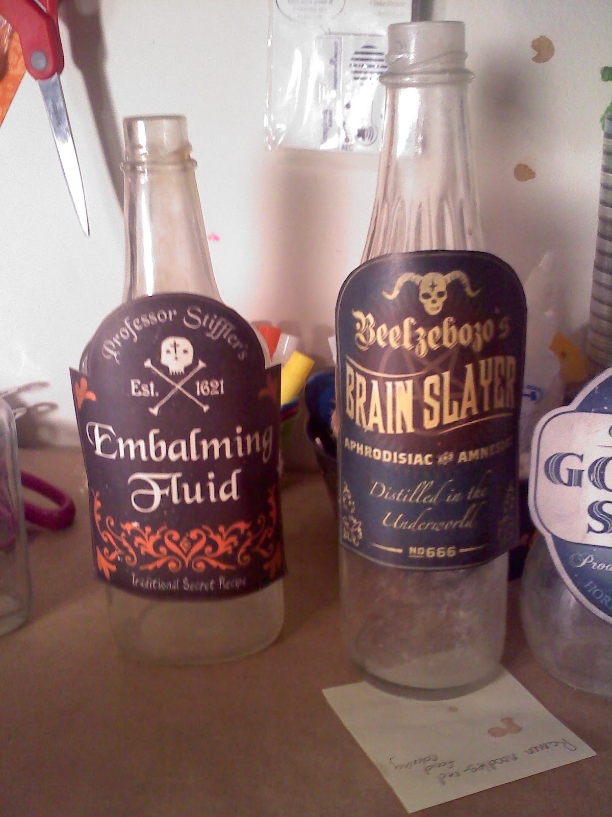 **The Craft Donkey**: Creeeeepy Bottles