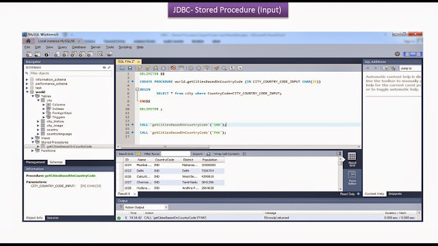 Java Ee Jdbc Callablestatement With Input Parameter Mysql