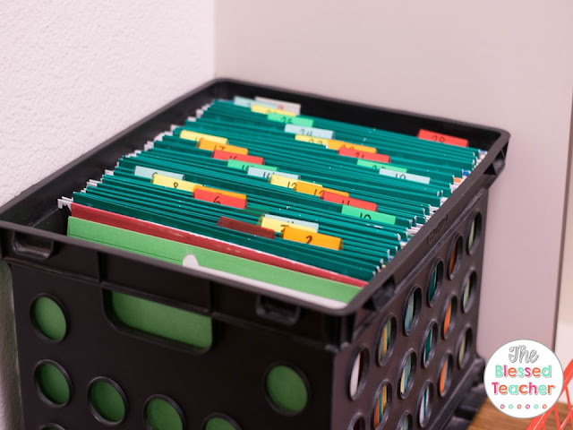 The Blessed Teacher: Weekly Routines {Tuesday: Tuesday Folders}