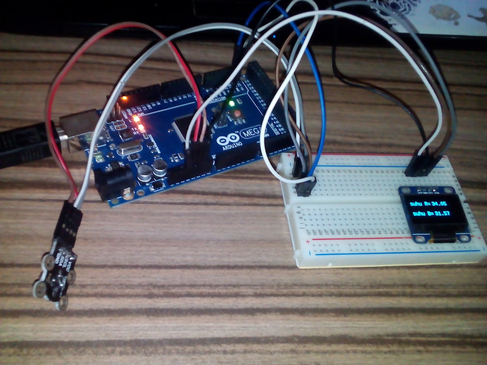Mengakses Sensor Non Contact Temperature Suhu Mlx90614 Dengan Penampil Lcd Oled Display